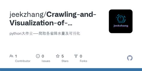 Github Jeekzhangcrawling And Visualization Of Datascraping Python大