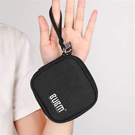 Bubm 헤드셋 보관 가방 U 디스크 방패 디지털 액세서리 휴대 전화 데이터 케이블 충전기 보관함 미니 하오툴즈