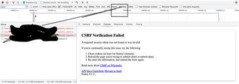 Csrf Verification Failed · Issue 5586 · Getsentrysentry Javascript