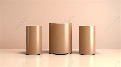 베이지색 실린더 연단을 보여주는 멋진 3d 렌더링 배경 연단 배경 금 배경 베이지 배경 이미지 Hd 연단 금 베이지 배경 사진 무료 다운로드 Lovepik