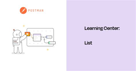 List Postman Learning Center