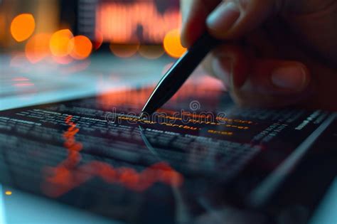 Closeup On A Financial Regulation Document Being Annotated On A Tablet