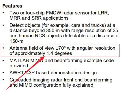 CCS AWR1243 AWR1243 Cascade MmWave Sensors FOV And Angluar Resolution Sensors Forum