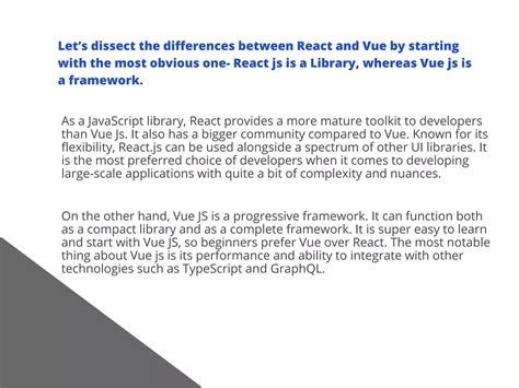 React Vs Vue Which Is The Front End Development Choice Pdf