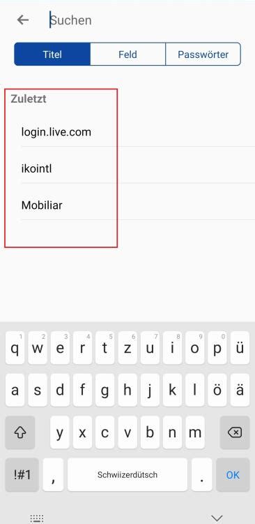 Entry History In Enpass Android Android Enpass Discussion Forum
