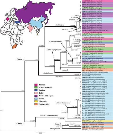 Bayesian Inference Analysis Tree Based On All Available Its2 Rdna Download Scientific Diagram
