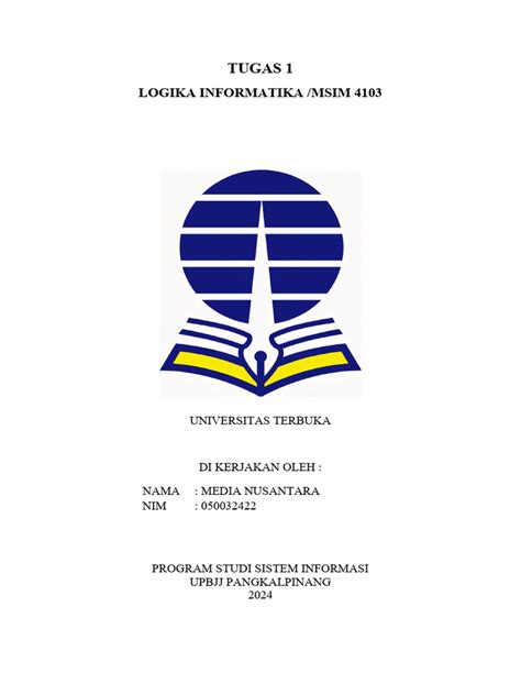 Tugas 2 Logika Informatika Msim4103 Media Nusantara Pdf