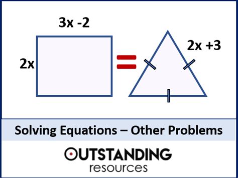 Algebra Solving Linear Equations Perimeter Other Problems Including GCSE Spec By