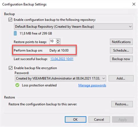 3 2 1 Rule For Veeam Configuration Backup Vnote42