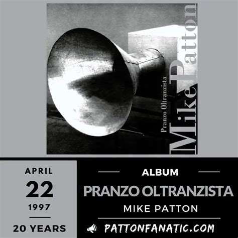 Pattondiscog 20 Years Ago Mike Patton Released His Second Solo Album