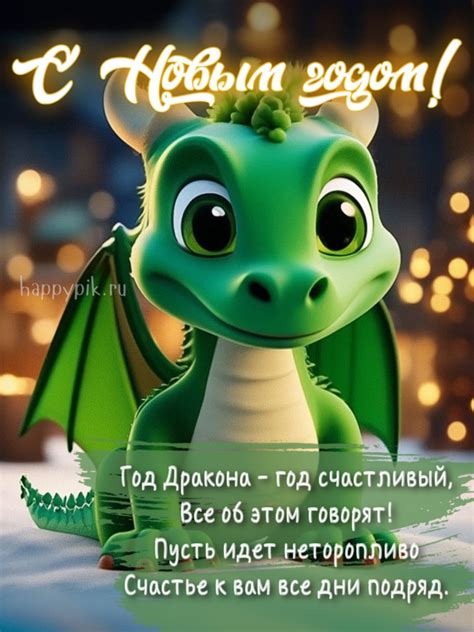 Открытки С Новым годом Дракона 2024 скачать бесплатно 21 шт