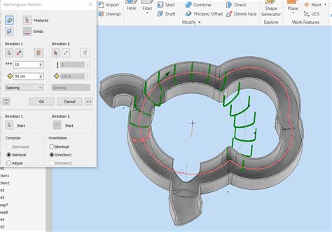 Feature Repetition Along A Curved Path Autodesk Community