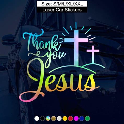 1pc Jesus Car Stickers Christian God Car Body Car Accessories