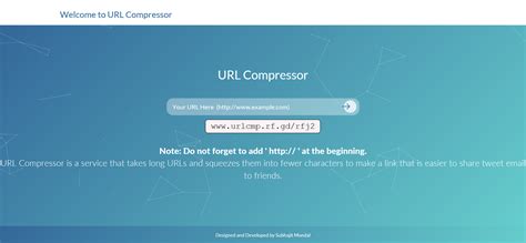 Github Subhajit25mondalurl Shortener Url Compressor Is A Web