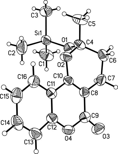The Structure Of I Showing The Atom Numbering Scheme Displacement Download Scientific
