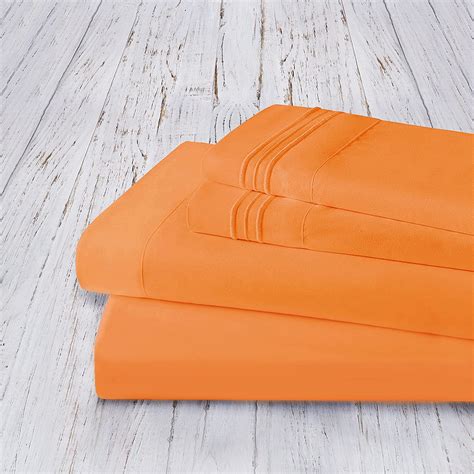 Elegant Comfort® Microfiber 4pcs Bed Sheet Set Silky Soft Cooling Breathable Fade Resistant