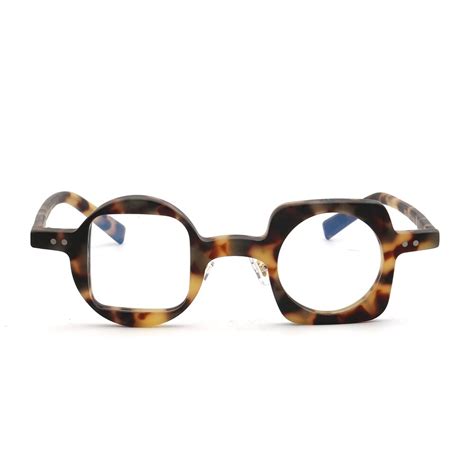 Women Hand Made Retro Eyeglass Frames Men Round Sq Vicedeal