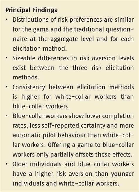 A Comparison Of Risk Preference Elicitation Methods And Presentation