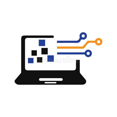 Computer Technology Icon Stock Vector Illustration Of Vector