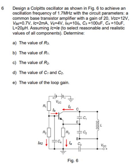 Design A Colpitts Oscillator As Shown In Fig 6 To