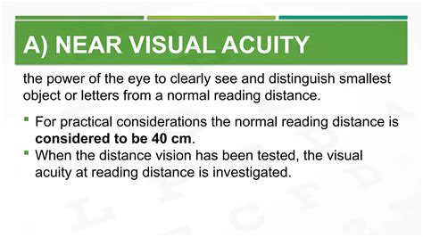 Visual Acuity Near Pinhole And Color Vision Pptx