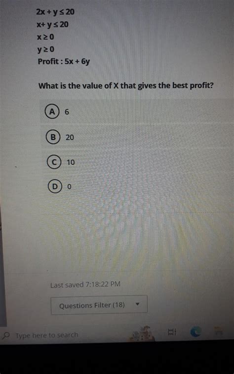 Solved For The Given Constraints 3x8y≤48x−2y≥2x≥0y≥0