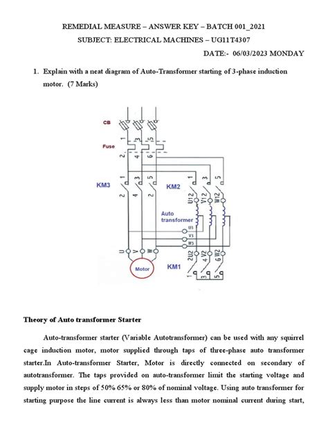 Remedial Measure Day 1 Answer Key Em Pdf Electric Motor Transformer