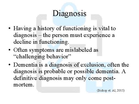 Dementia A Clinical Syndrome Characterized By Severe Deficits