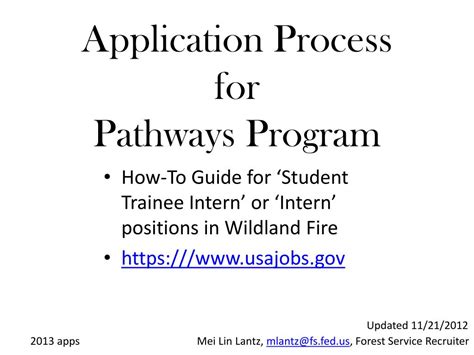 PPT Application Process For Pathways Program PowerPoint Presentation ID 2916973