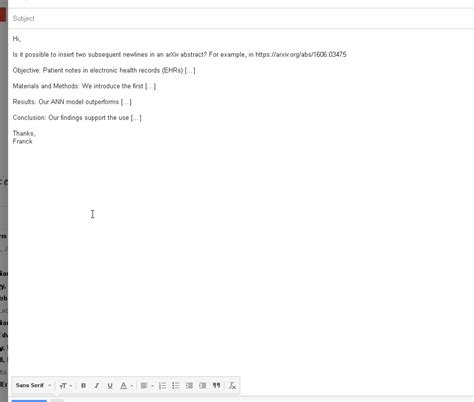 is it possible to quote a text in gmail while preserving newlines