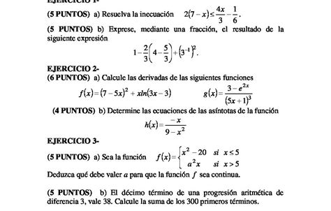 Matemáticas Aplicadas A Las Ciencias Sociales Ejercicios Y ExÁmenes