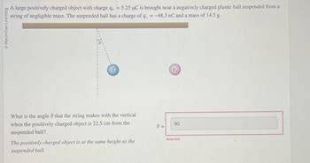 Answered O Macmillan Learning A large positively charged object with charge q 5 25 µC is
