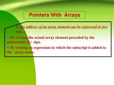 What Are Pointers When And Why They Are Used At Ashley Pines Blog