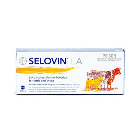Selovin La For Sheep And Cattle Selenium Specialist Sales