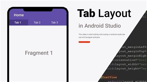 Create Tab Layout With Fragment In Android Studio Youtube