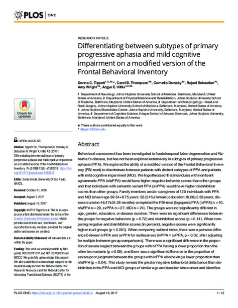 pdf differentiating between subtypes of primary progressive aphasia