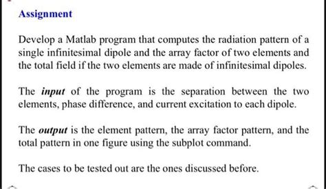 Solved Develop A Matlab Program That Computes The Radiation