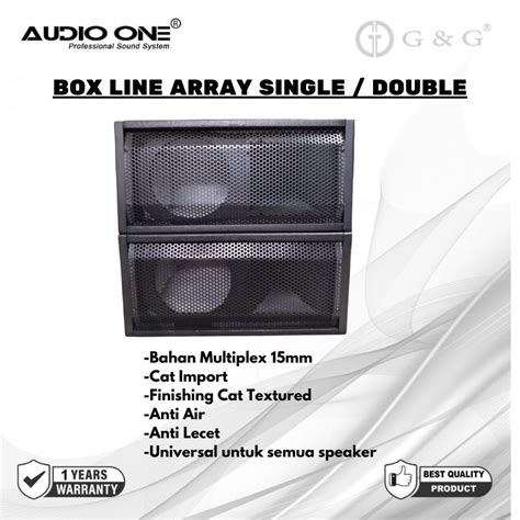 Jual AUDIO ONE Box Kosong Speaker Line Array Single Double Ukuran Inch Kokoh Kuat Anti