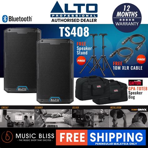 Alto Ts408 2000w 8 Powered Speaker Ts 408 Shopee Malaysia