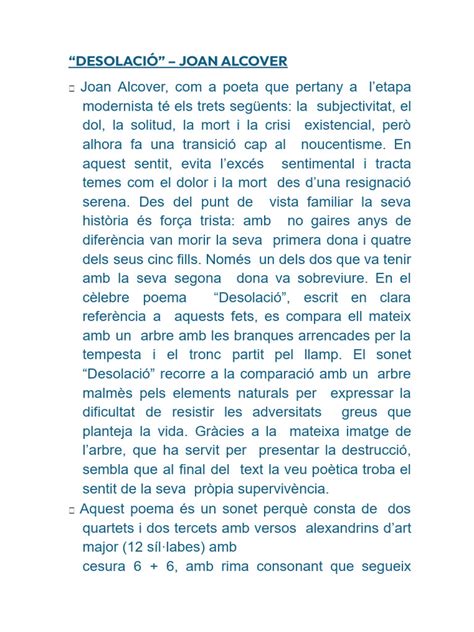 Desolació Joan Alcover Pdf