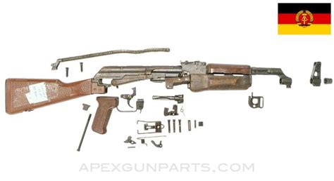 East German Ddr Ak 47 Mpi Km Parts Kit Replacement Top Cover 7 62x39 Good
