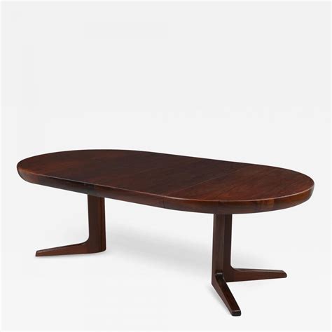 Jørgen Linde C1970 Jørgen Linde Round Rosewood Dining Table Denmark
