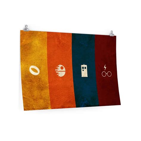 Geek Poster Fantasy And Sci Fi Nerdy Wall Art Minimalist Wall Art Print