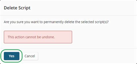 Delete Scripts