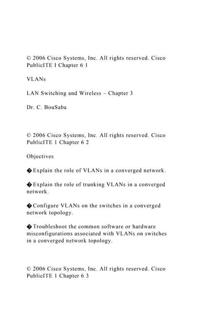 © 2006 Cisco Systems Inc All Rights Reserved Cisco Publicit Docx Computer Networking