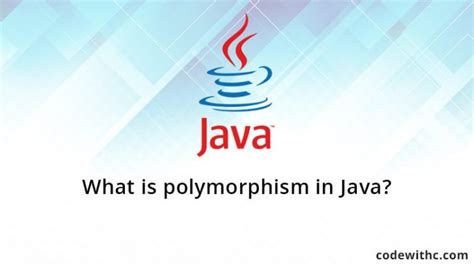 What Is Polymorphism In Java Code With C