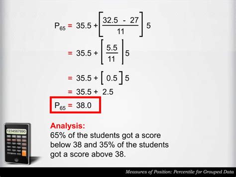 Percentiles For Grouped Data And Percentile Rankpptx