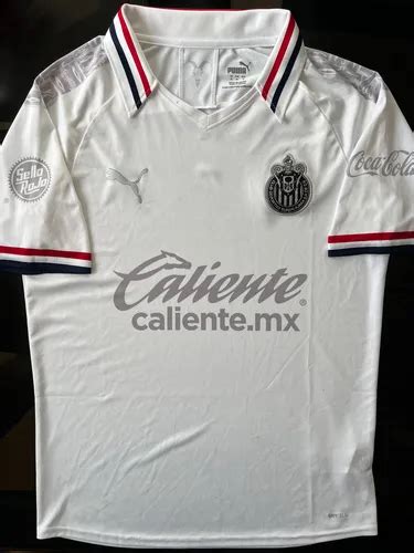 Jersey Chivas Visita 2020 Blanca Guadalajara 2021 Plateada M Mercadolibre