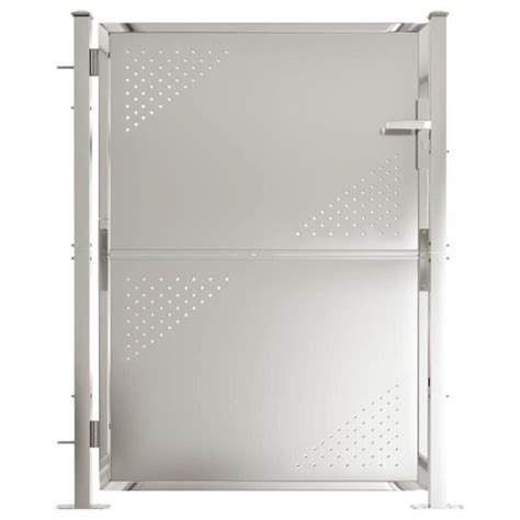 Zerodis Portail De Jardin 100x125 Cm Acier Inoxydable Zer7324977667770