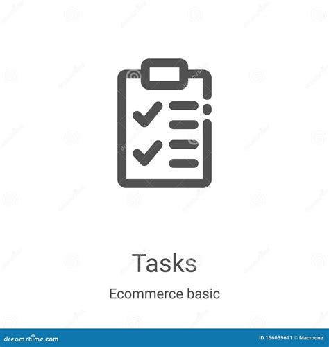 Daily Tasks Icon Line Style Symbol From Productivity Icon Collection Daily Tasks Creative